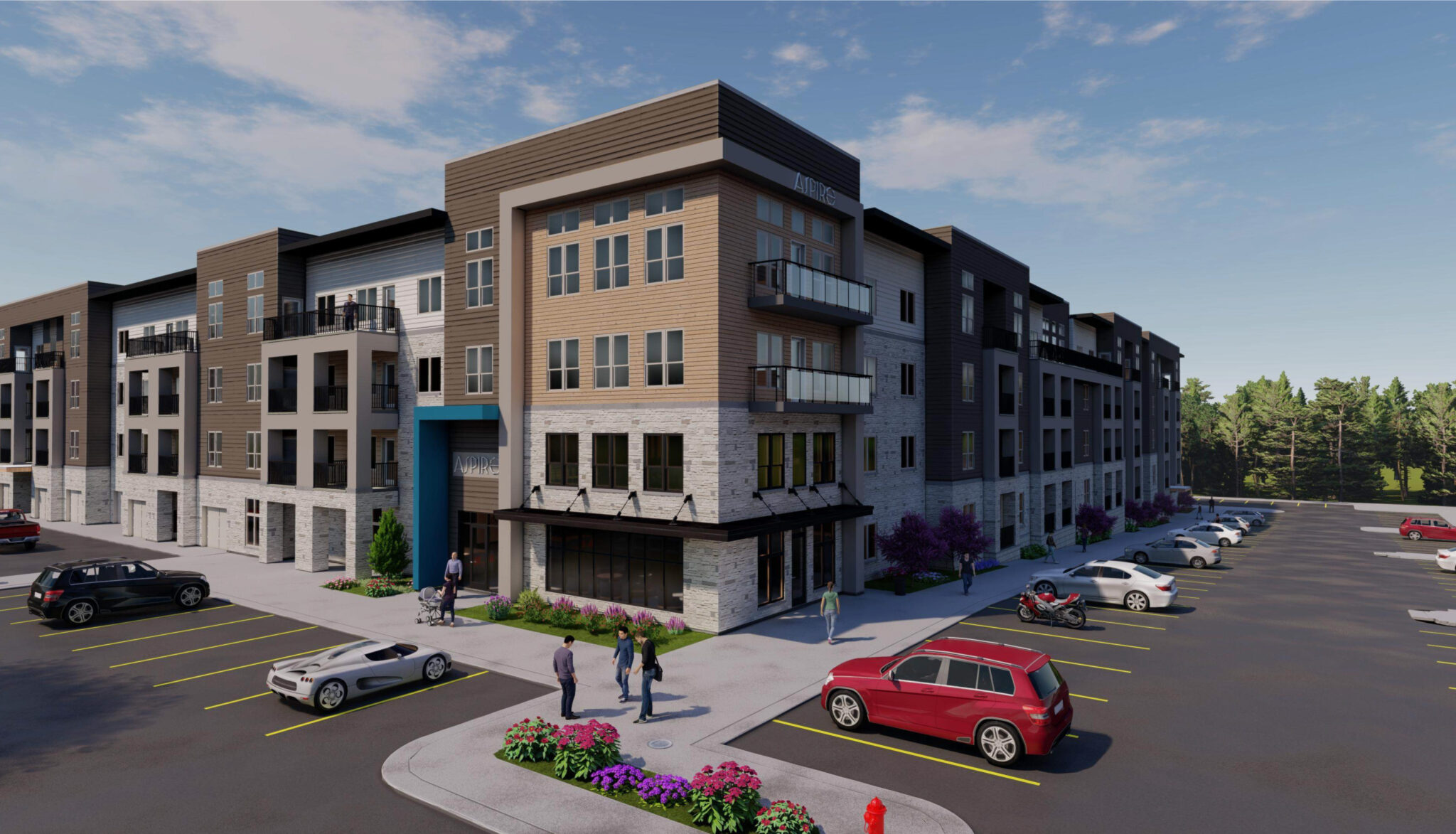Aspire Apartments: Modern Luxury Living by NSPJ Architects